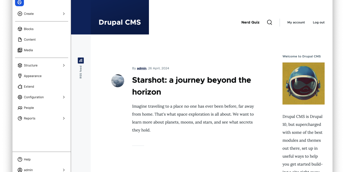 Next stages for the Drupal Starshot trial experience